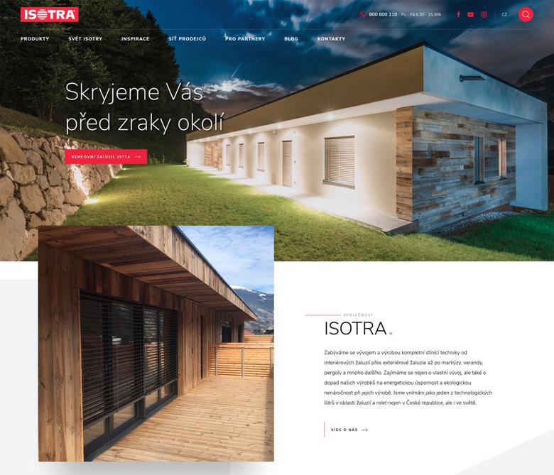Aktualizace webových stránek ISOTRA na novou verzi | Isotra.cz