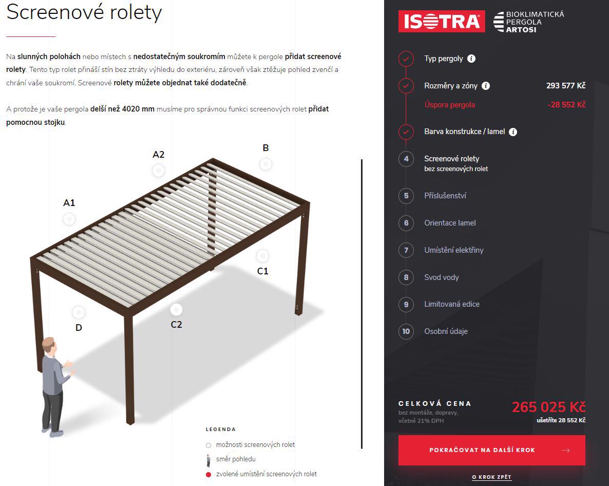 Bioklimatická pergola ARTOSI oslaví v květnu 4 roky | Isotra.cz
